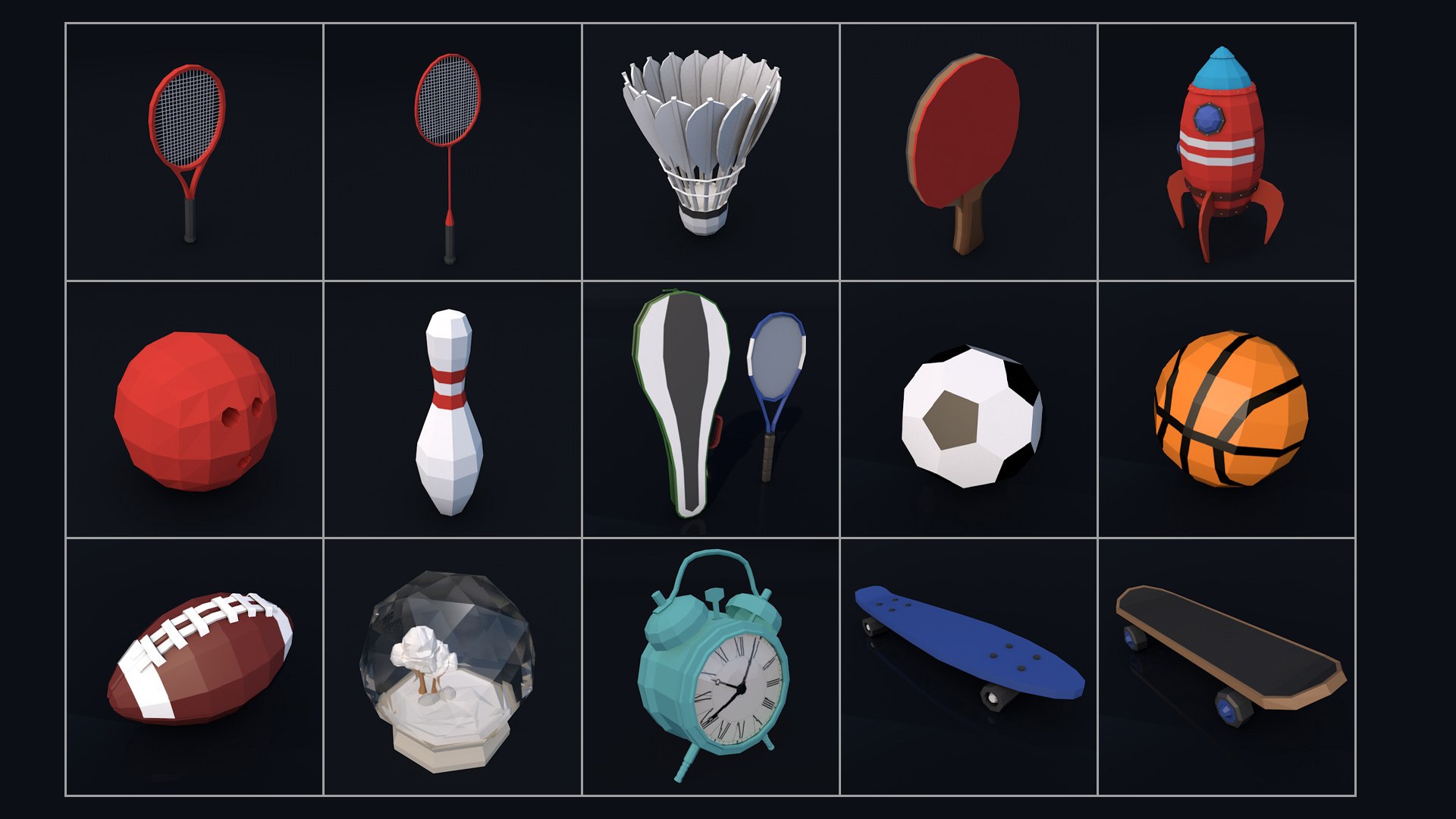Poly Kids Play Props Pack Collection 3D Model - TurboSquid 2199323