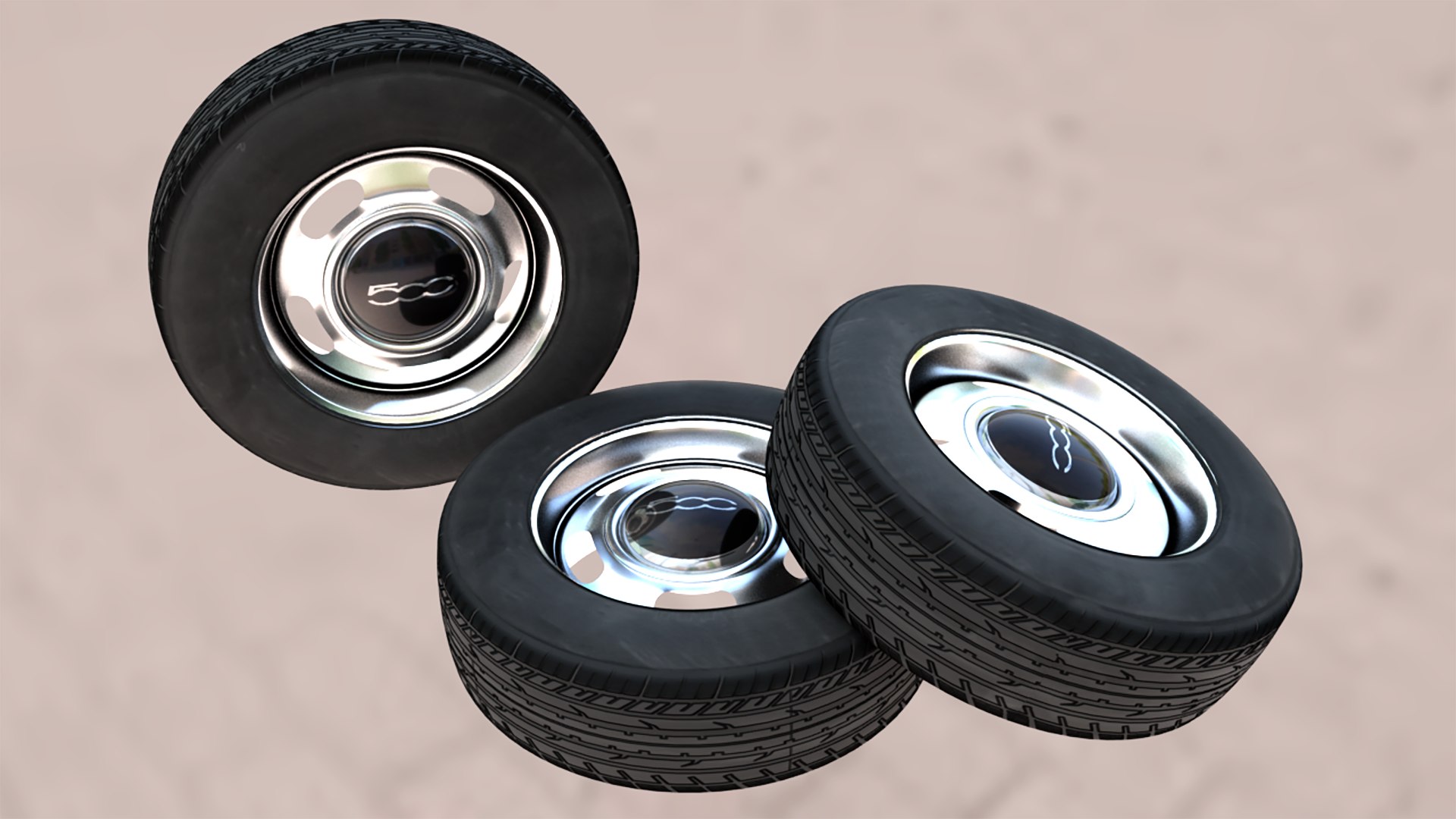3D Fiat 500 wheel - TurboSquid 1881938