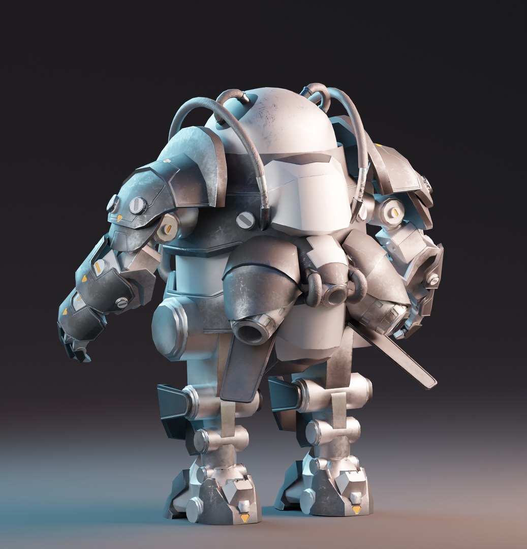 3D Panda Mecha Character - TurboSquid 1758280