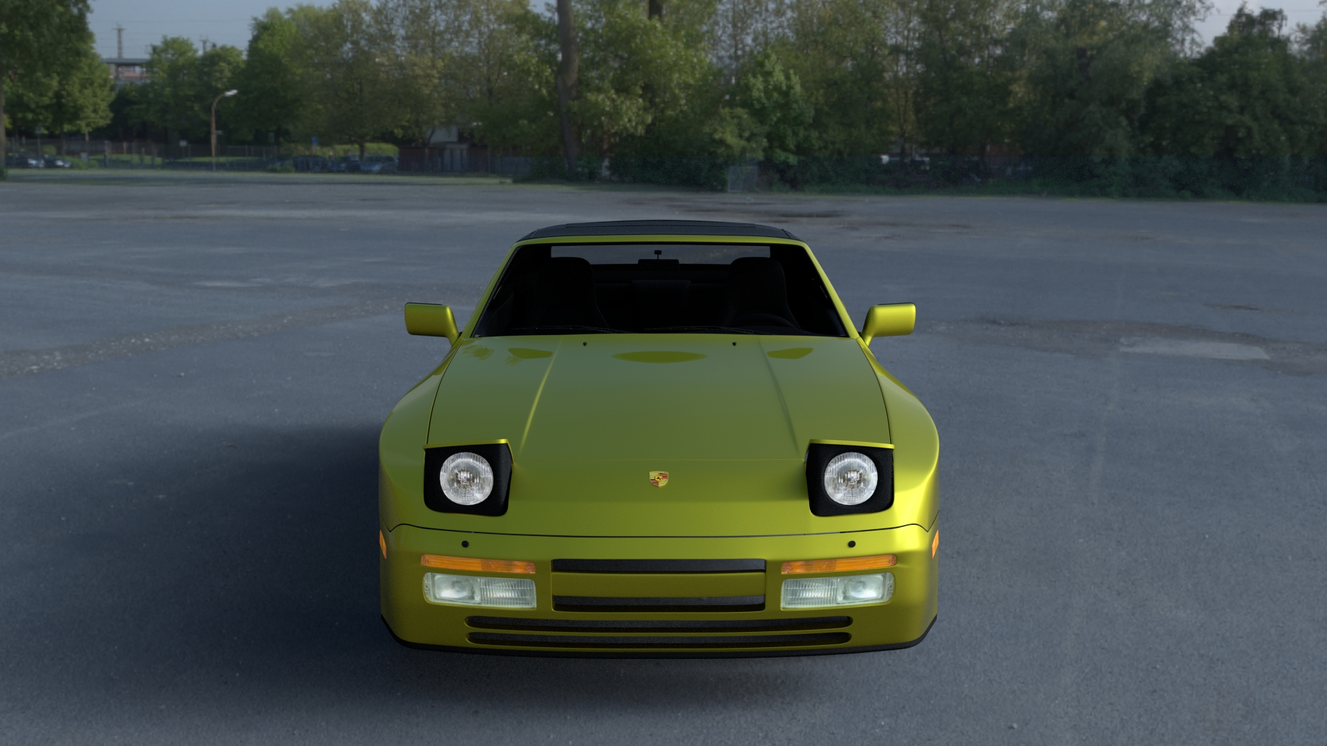 3d Model Porsche 944 Cabriolet Interior