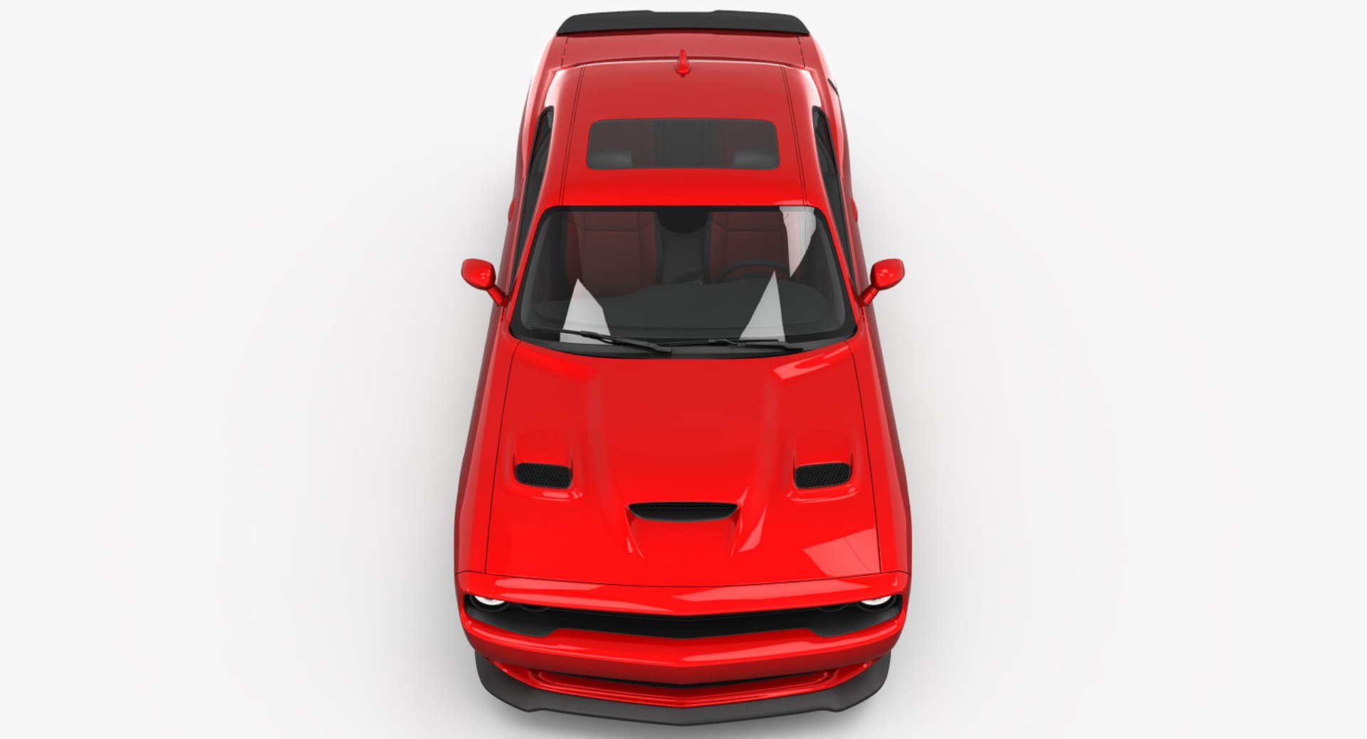 3d dodge challenger srt hellcat model