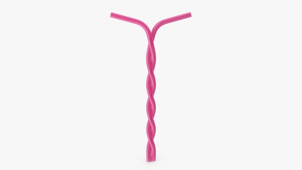 Y Shape Plastic Drinking Straw 3D model - TurboSquid 1970042