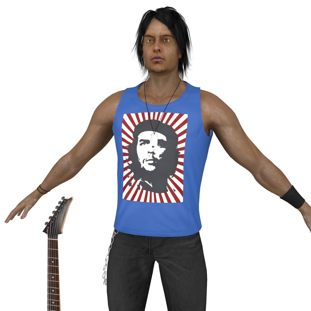 3D Rockstar Guitar Microphone - TurboSquid 1326742