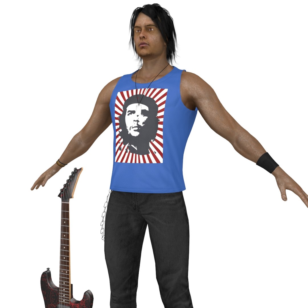 3D Rockstar Guitar Microphone - TurboSquid 1326742