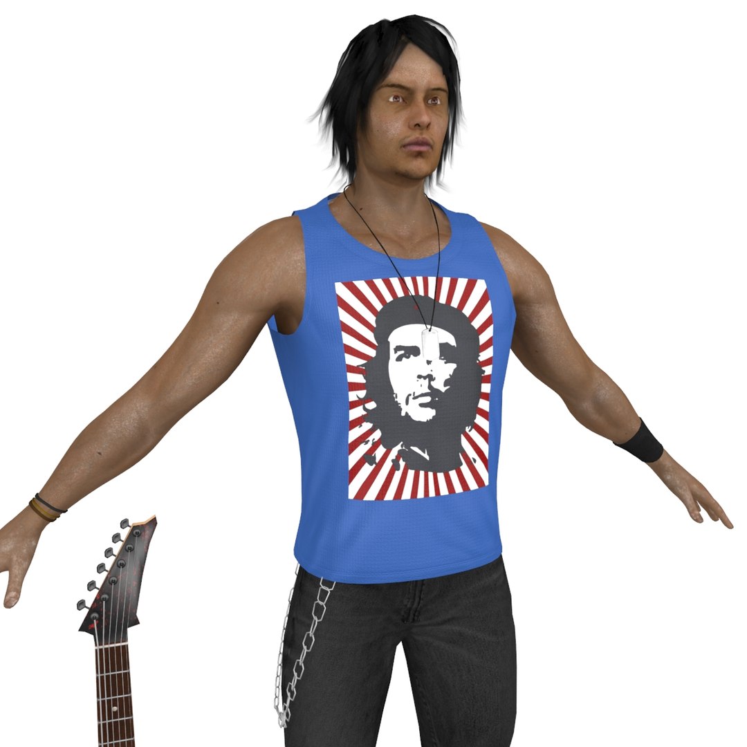 3D Rockstar Guitar Microphone - TurboSquid 1326742