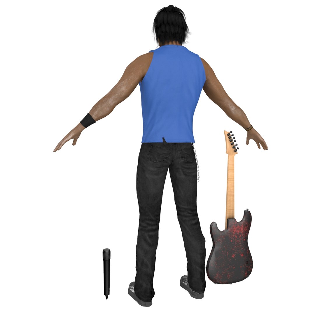 3D Rockstar Guitar Microphone - TurboSquid 1326742