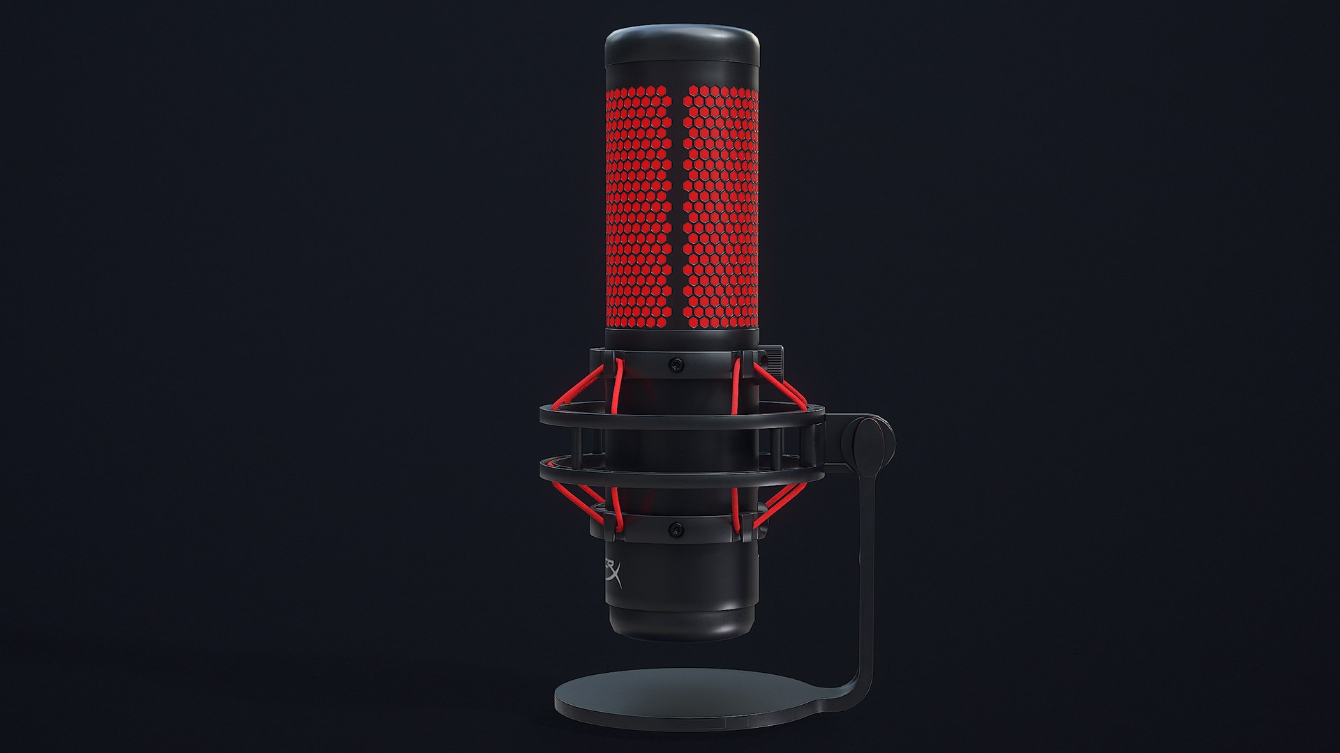 Gaming Microphone Hyper-X Quad Cast PBR 3D Model - TurboSquid 1995846