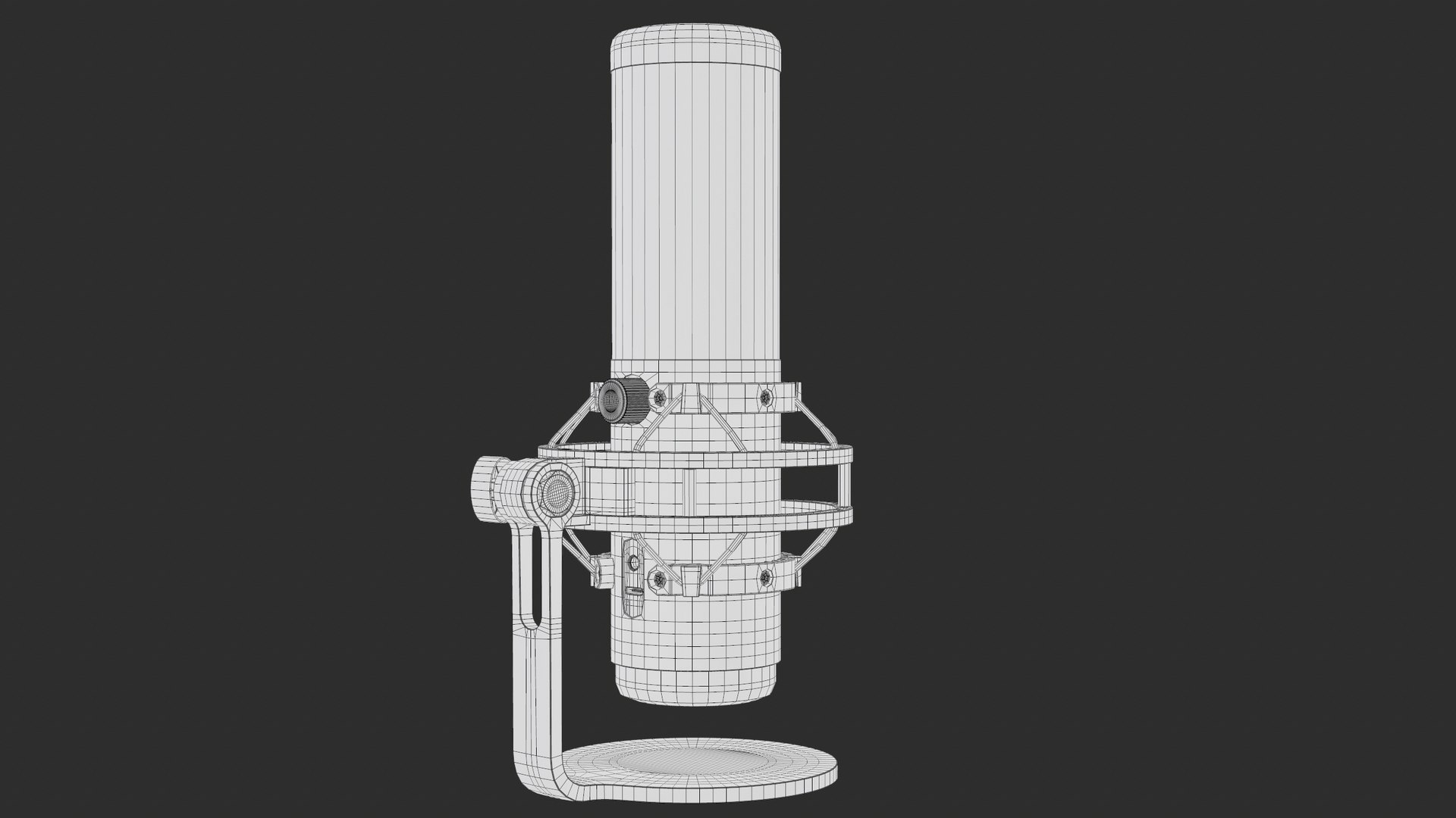 Gaming Microphone Hyper-X Quad Cast PBR 3D model - TurboSquid 1995846