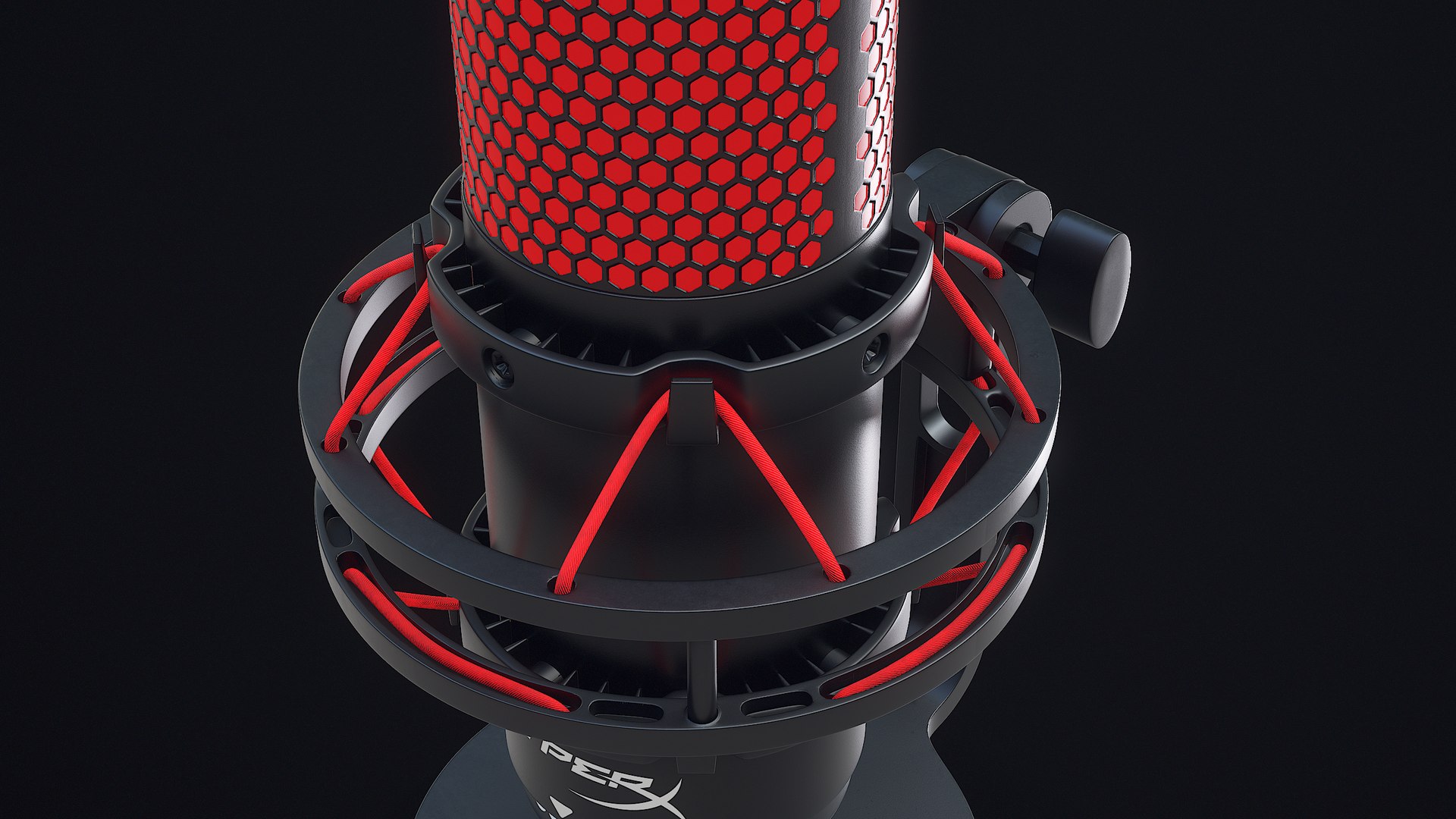 Gaming Microphone Hyper-X Quad Cast PBR 3D Model - TurboSquid 1995846