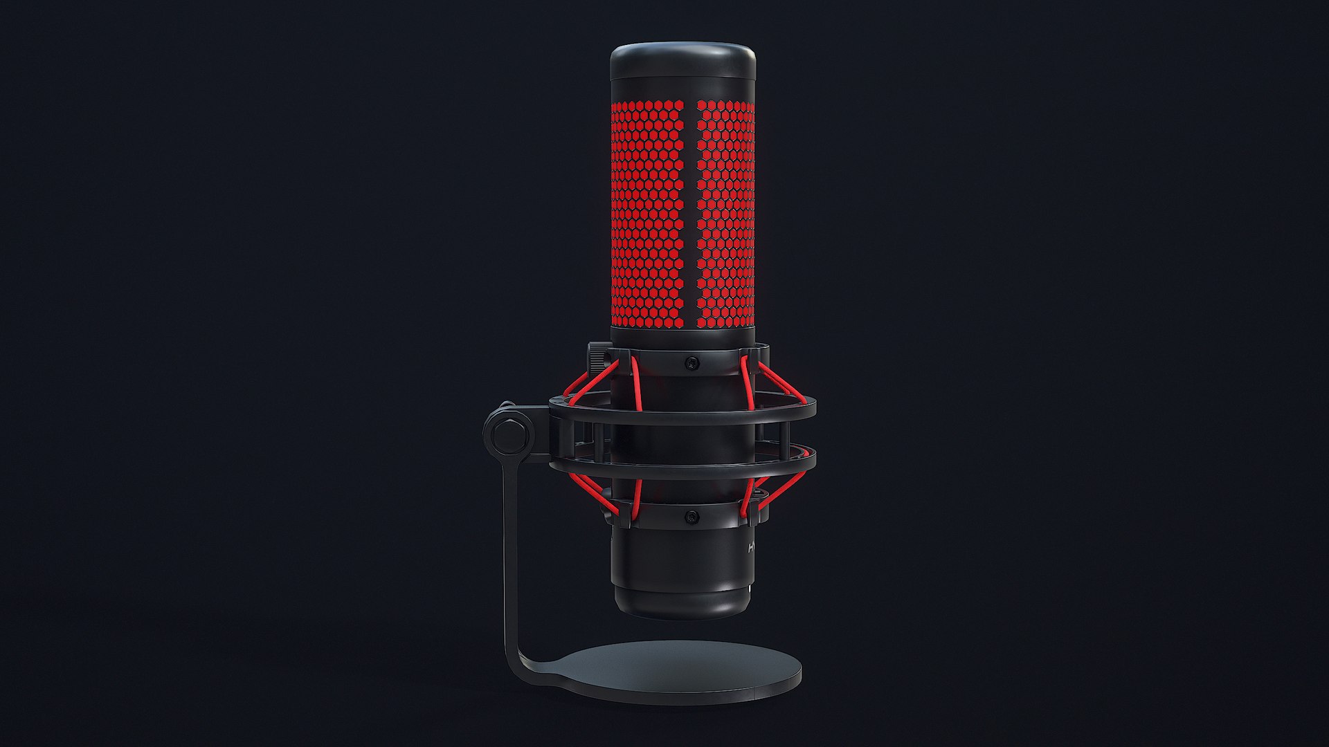 Gaming Microphone Hyper-X Quad Cast PBR 3D Model - TurboSquid 1995846