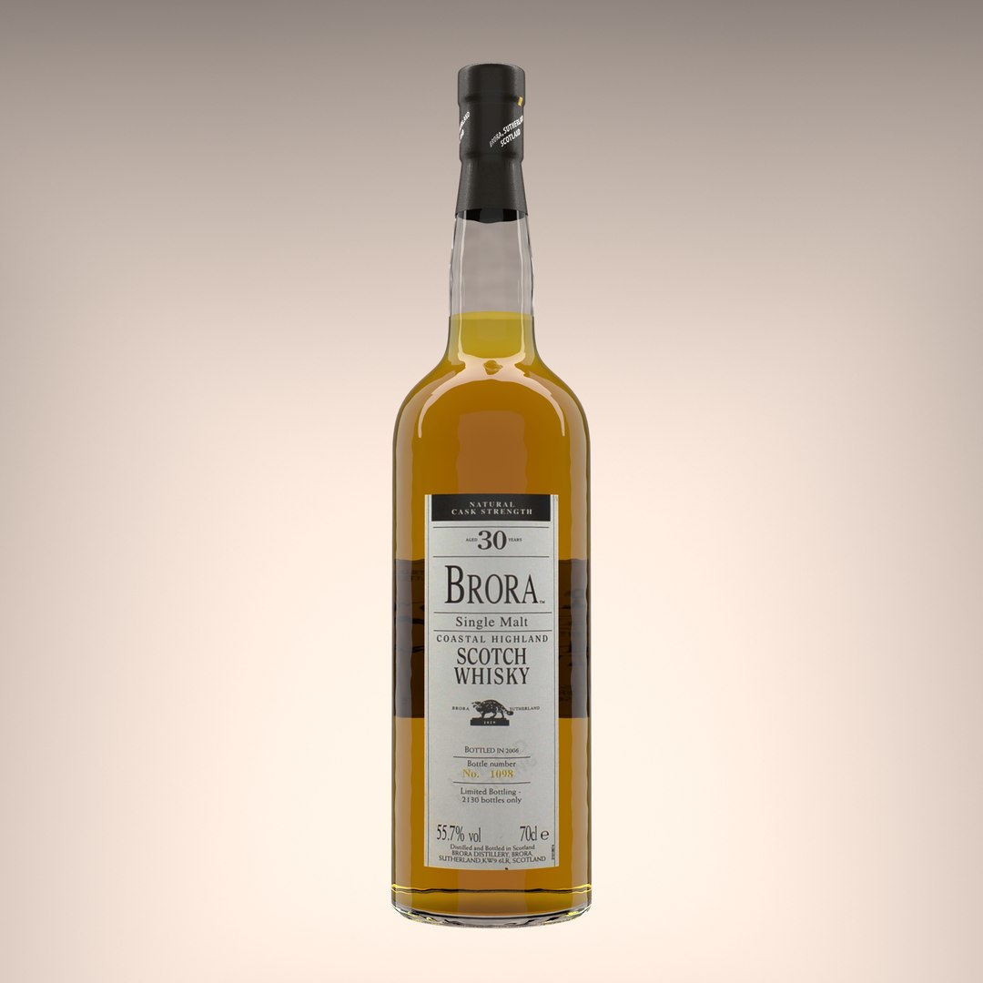 3D Brora 2006 Single Malt Model - TurboSquid 1534099