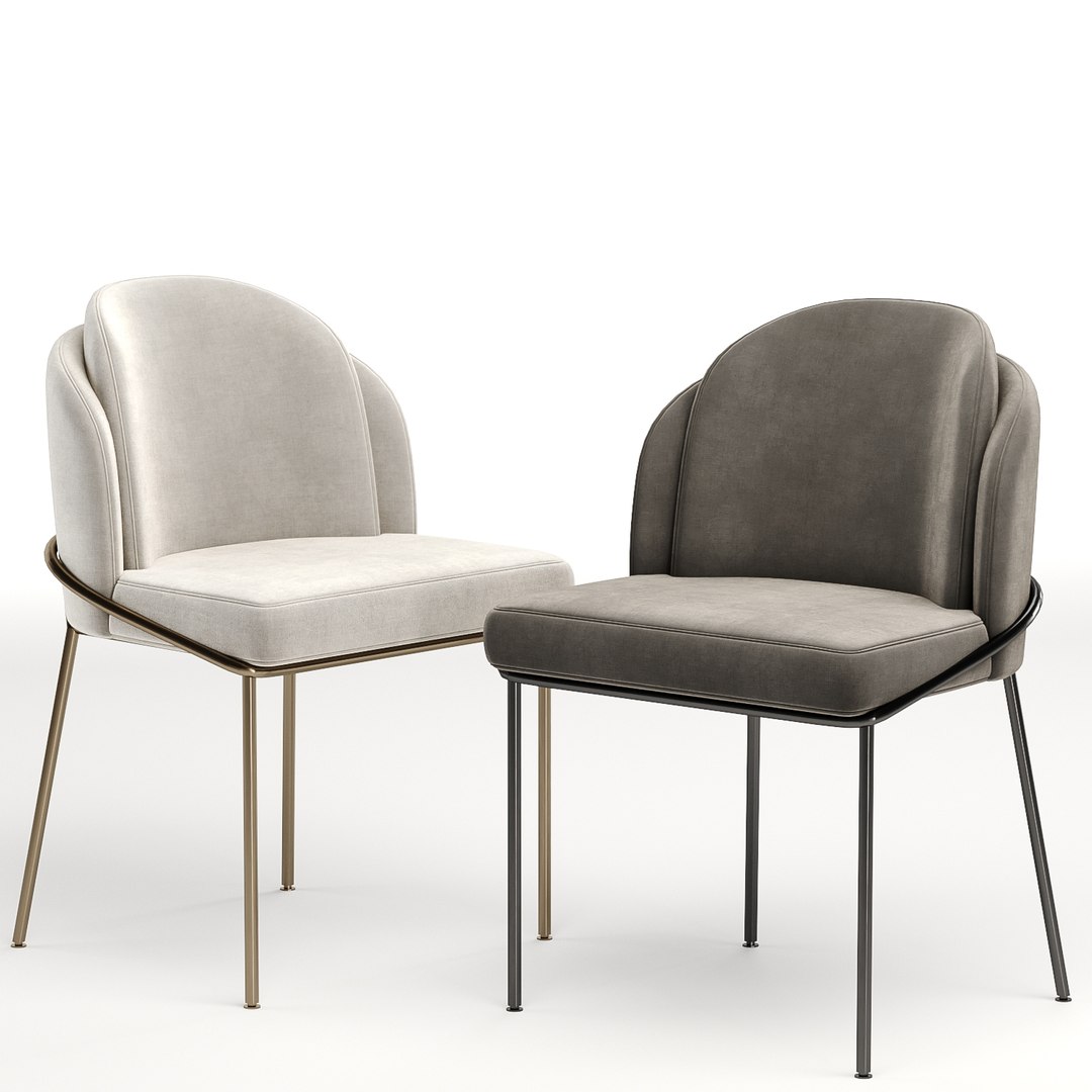 3D Model Angelo Chairs With Palais Royal Dining Table - TurboSquid 2142553