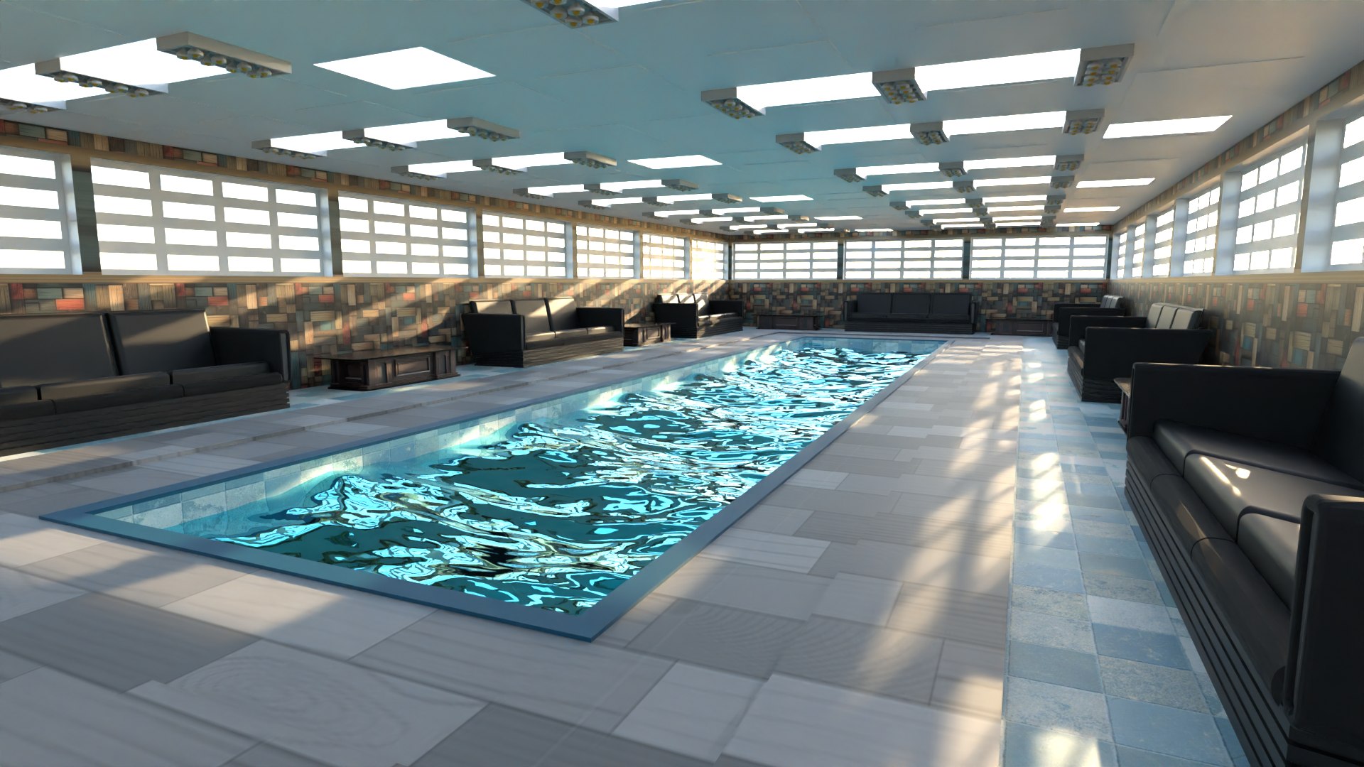 3D Pool Garden Model - TurboSquid 2179954