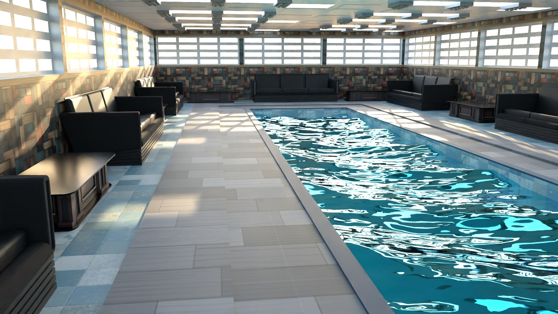 3D Pool Garden Model - TurboSquid 2179954