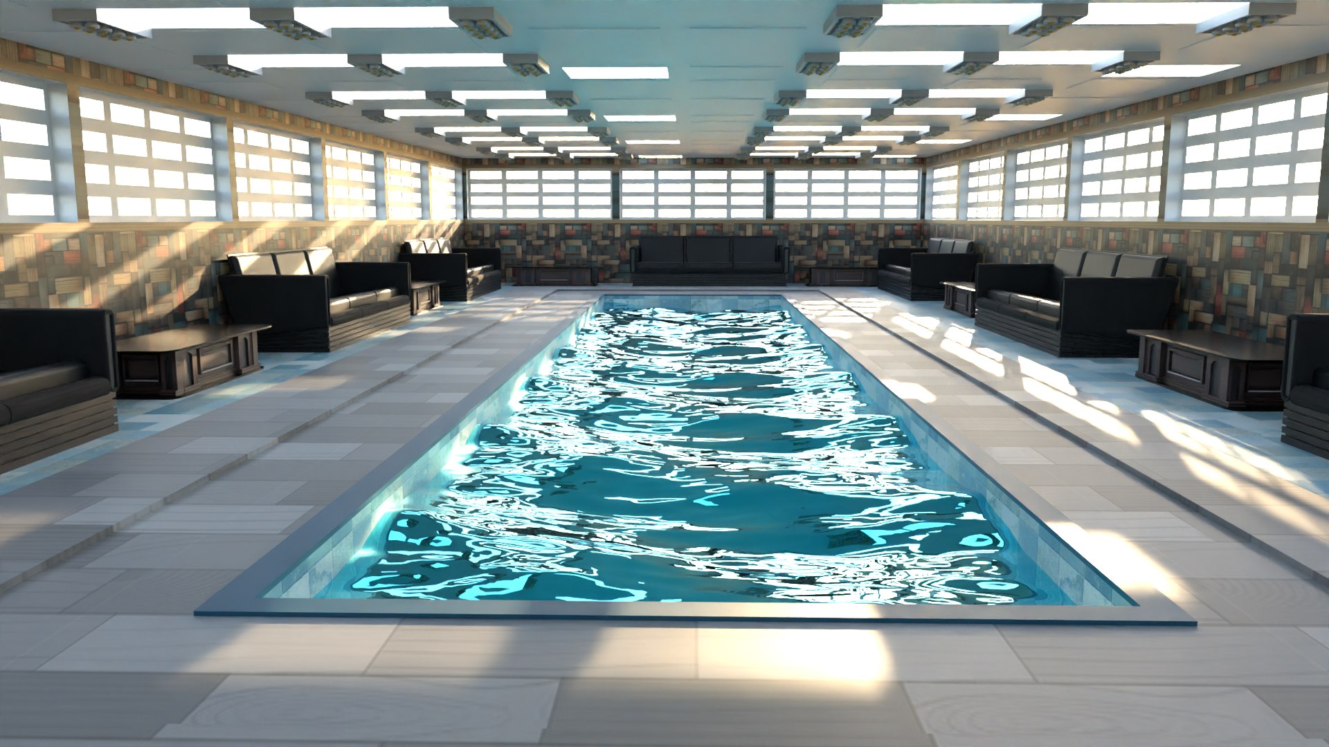 3D Pool Garden Model - TurboSquid 2179954