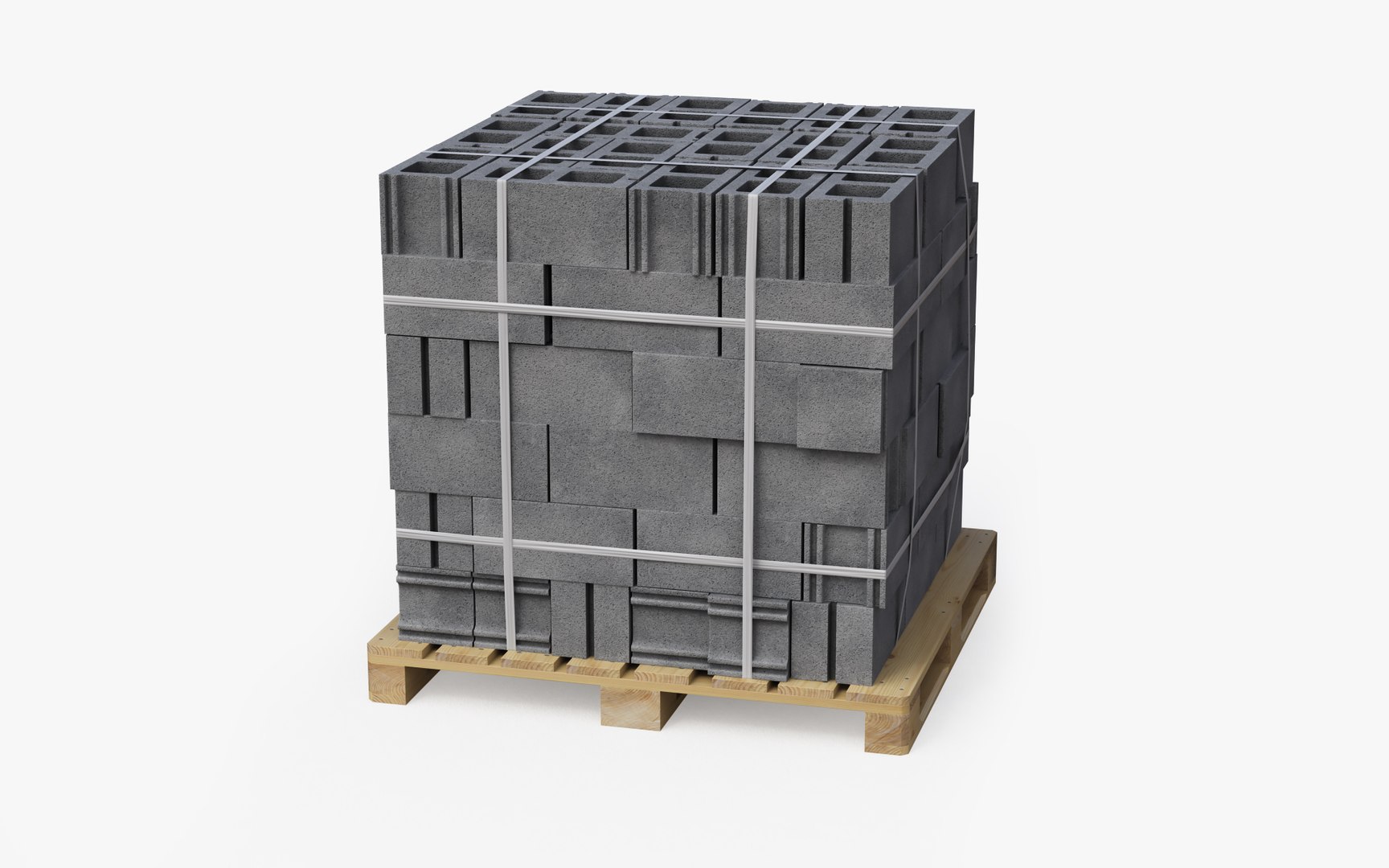 Pallet Blocks V2 3D Model - TurboSquid 1570418