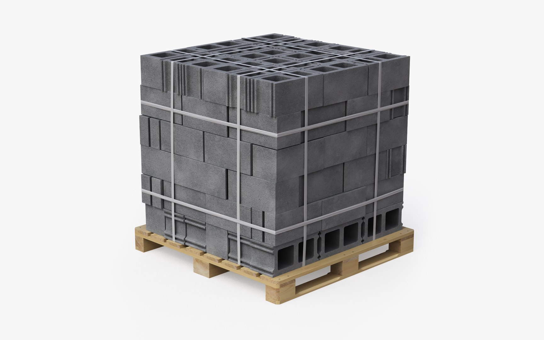Pallet Blocks V2 3D Model - TurboSquid 1570418