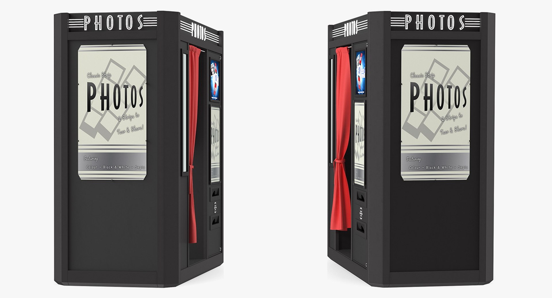 Photo booth cabin digital 3D - TurboSquid 1410119