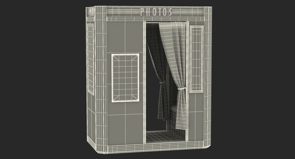 Photo booth cabin digital 3D - TurboSquid 1410119