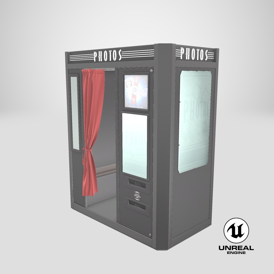 Photo Booth Cabin Digital 3D - TurboSquid 1410119