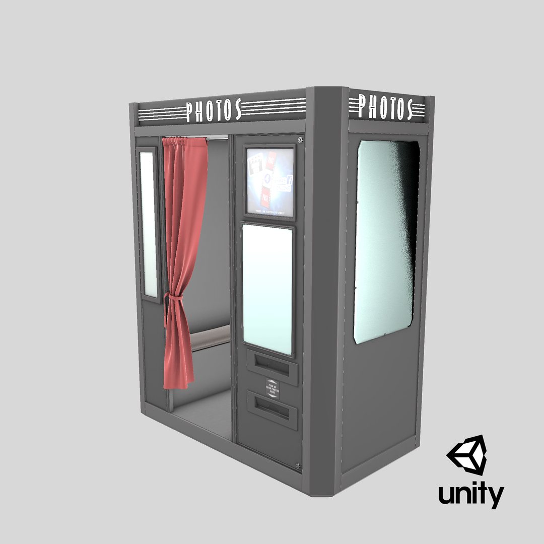 Photo booth cabin digital 3D - TurboSquid 1410119