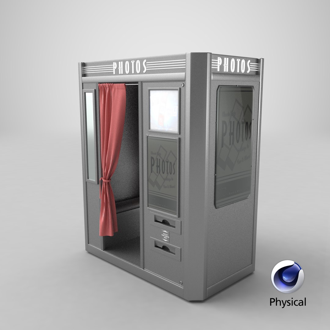 Photo booth cabin digital 3D - TurboSquid 1410119