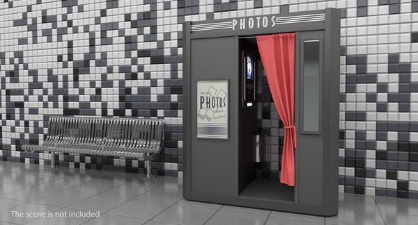 Photo booth cabin digital 3D - TurboSquid 1410119