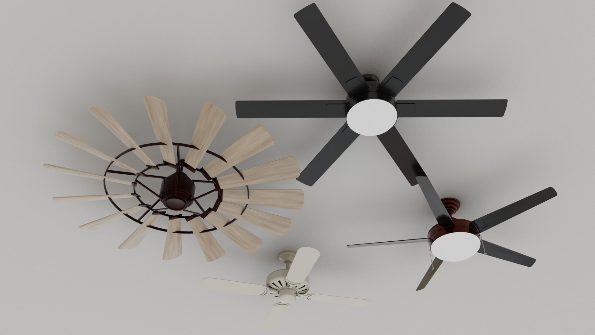 Ceiling Fan Collection Model - TurboSquid 1905632