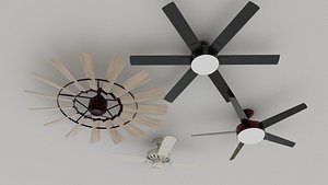 3D Cartoon Ceiling Fan - TurboSquid 1150757