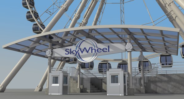 3D sky wheel - TurboSquid 1292435