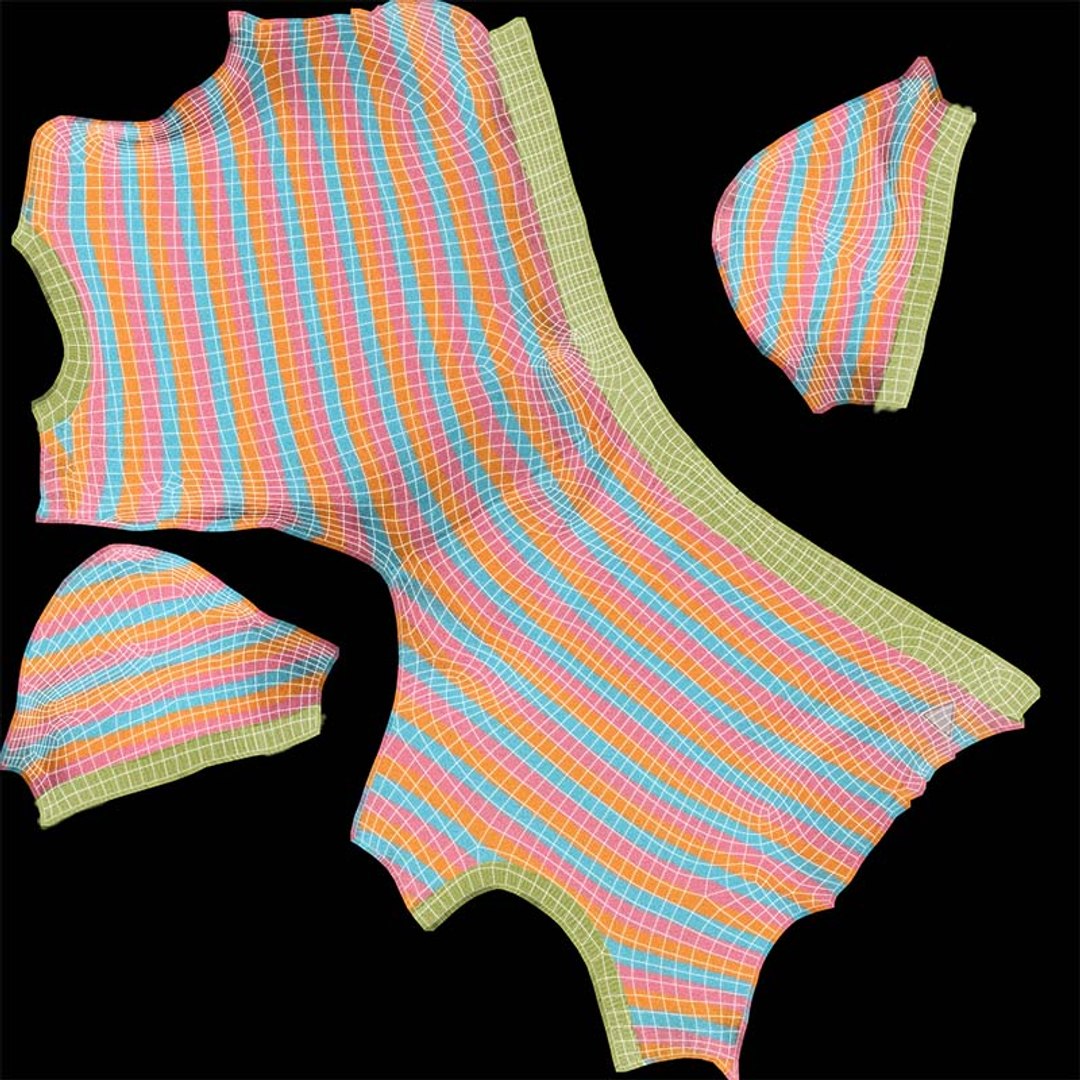 Colorstripes Top Remastered Model - TurboSquid 2361721