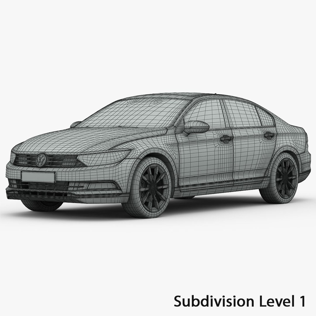 volkswagen passat sedan 3d model