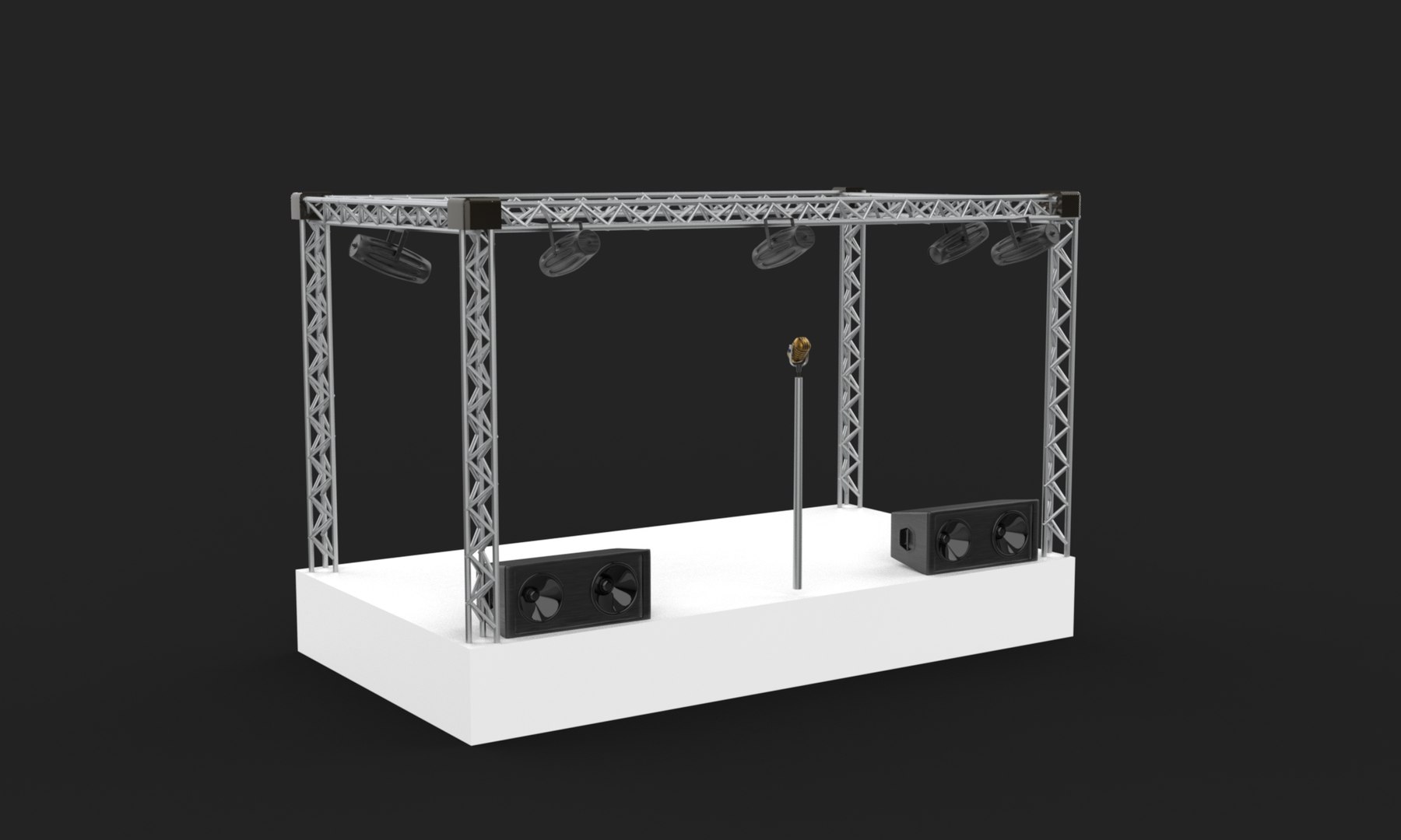 3D Model Stage 3D Model - TurboSquid 2333214