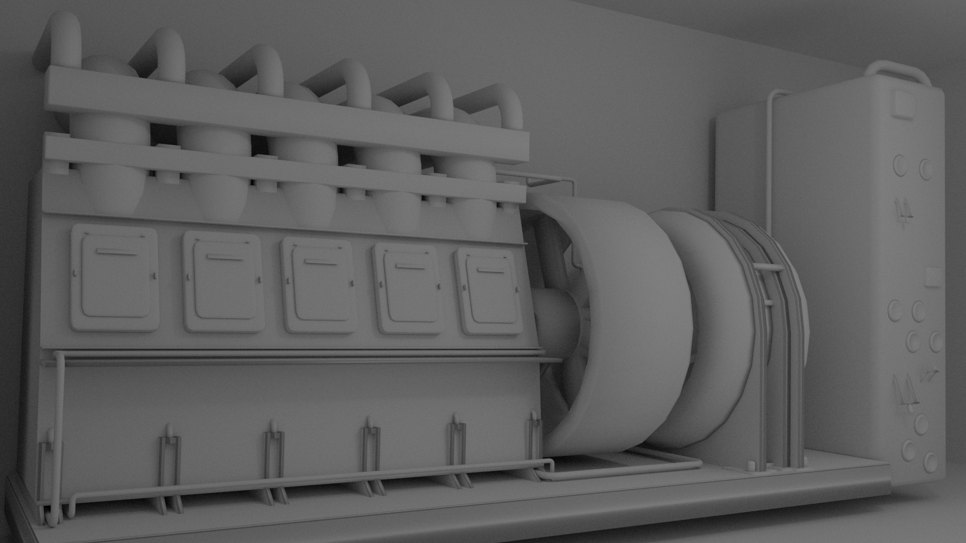 3D Eletric Generator Industrial Model - TurboSquid 1279389