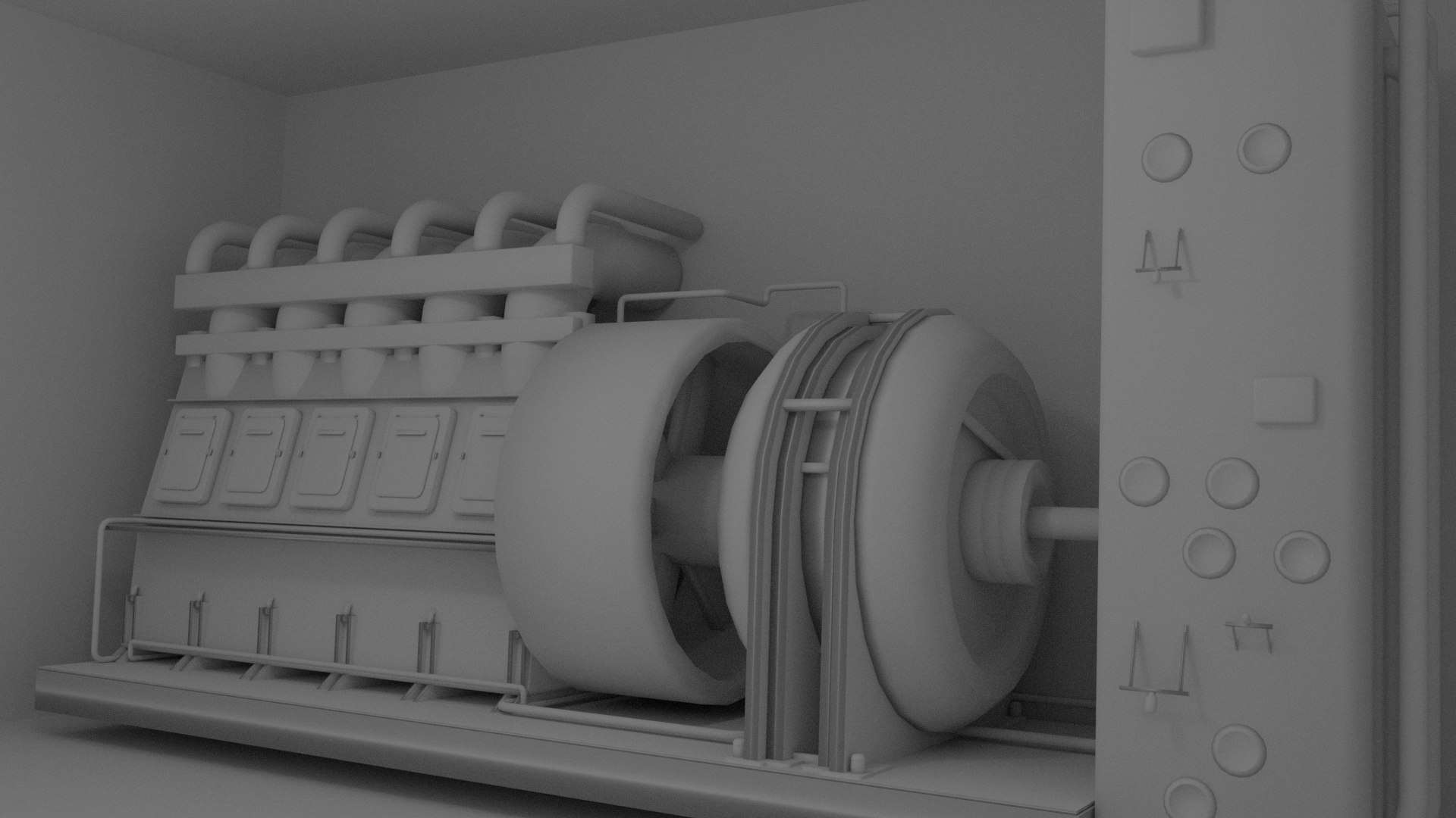 3D Eletric Generator Industrial Model - TurboSquid 1279389