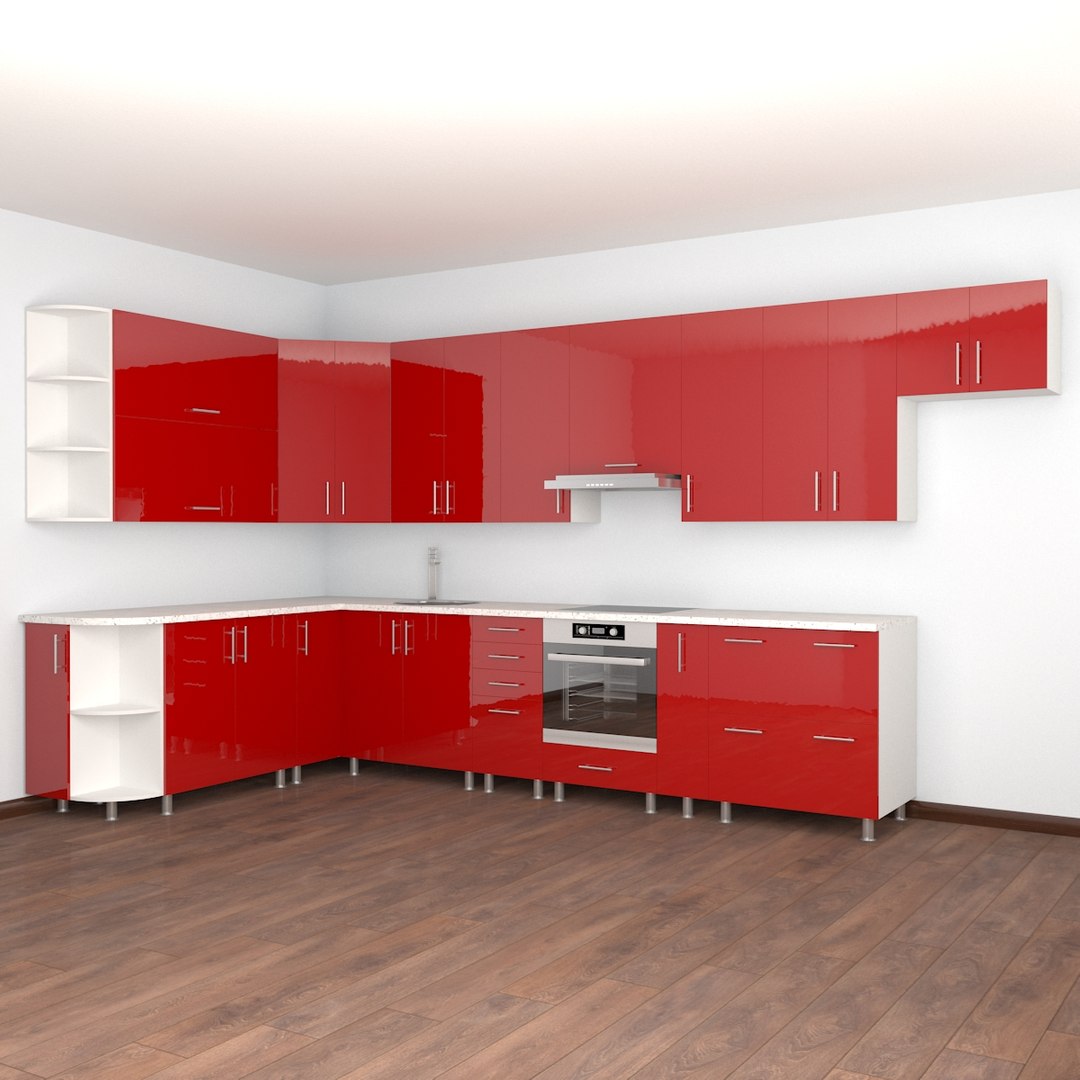 Kitchen Mdf 3D Model - TurboSquid 1186152