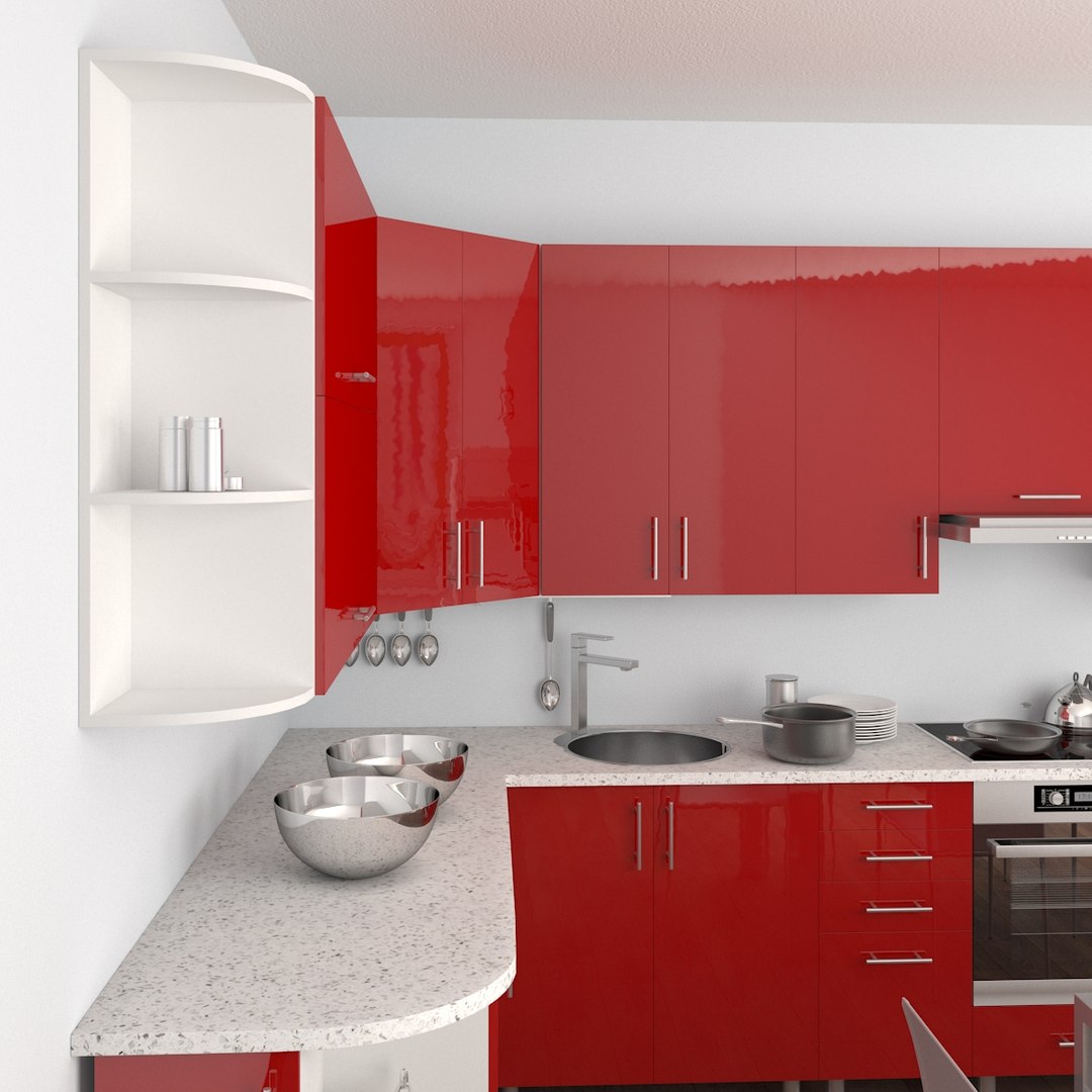 Kitchen Mdf 3D Model - TurboSquid 1186152