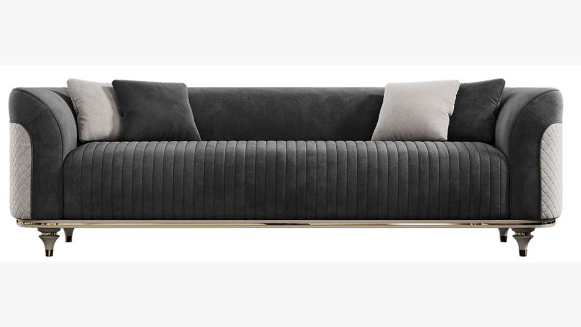 3D Arya Gold Sofa - TurboSquid 2200804