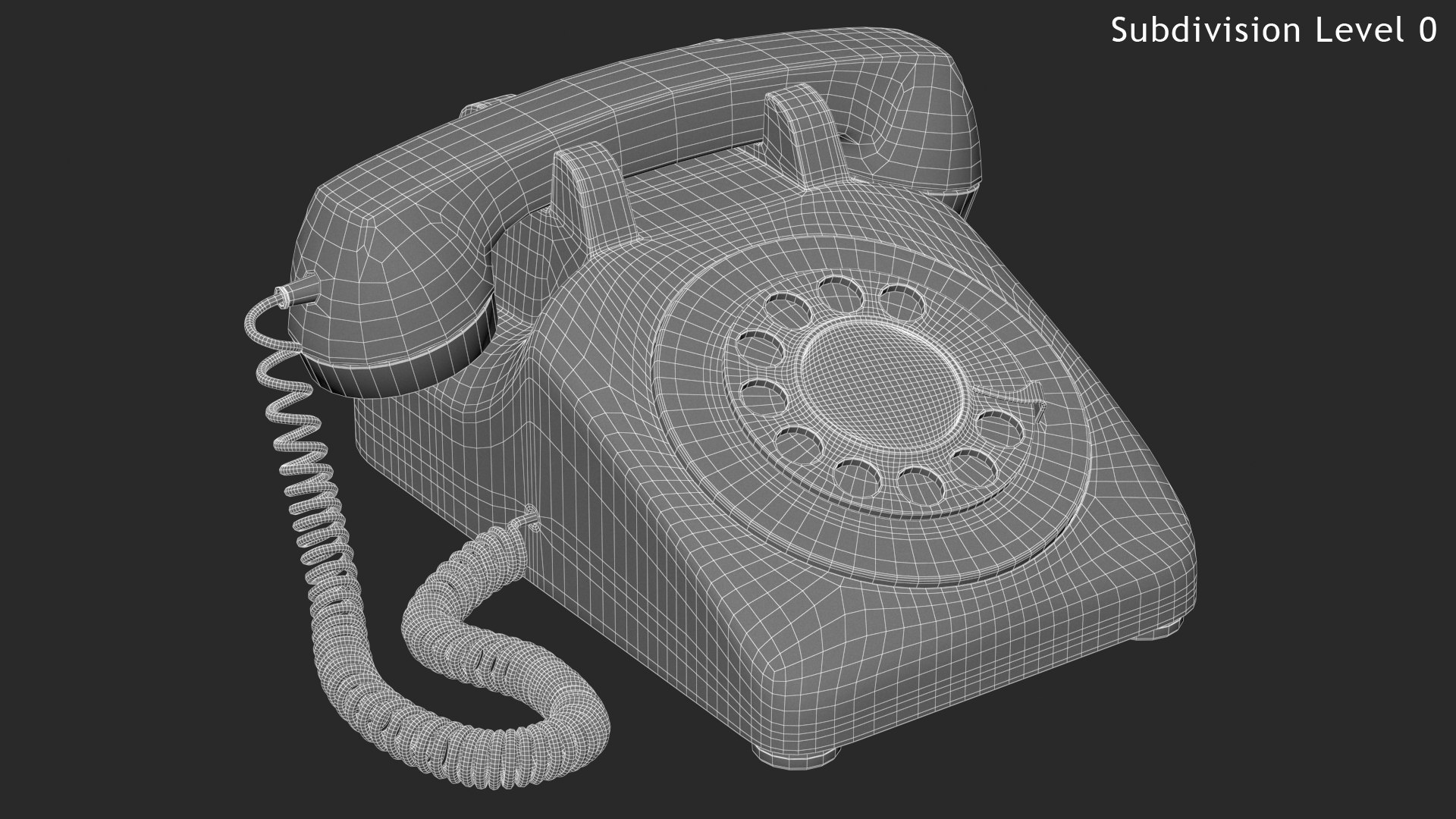Retro rotary phone 3D model - TurboSquid 1528194