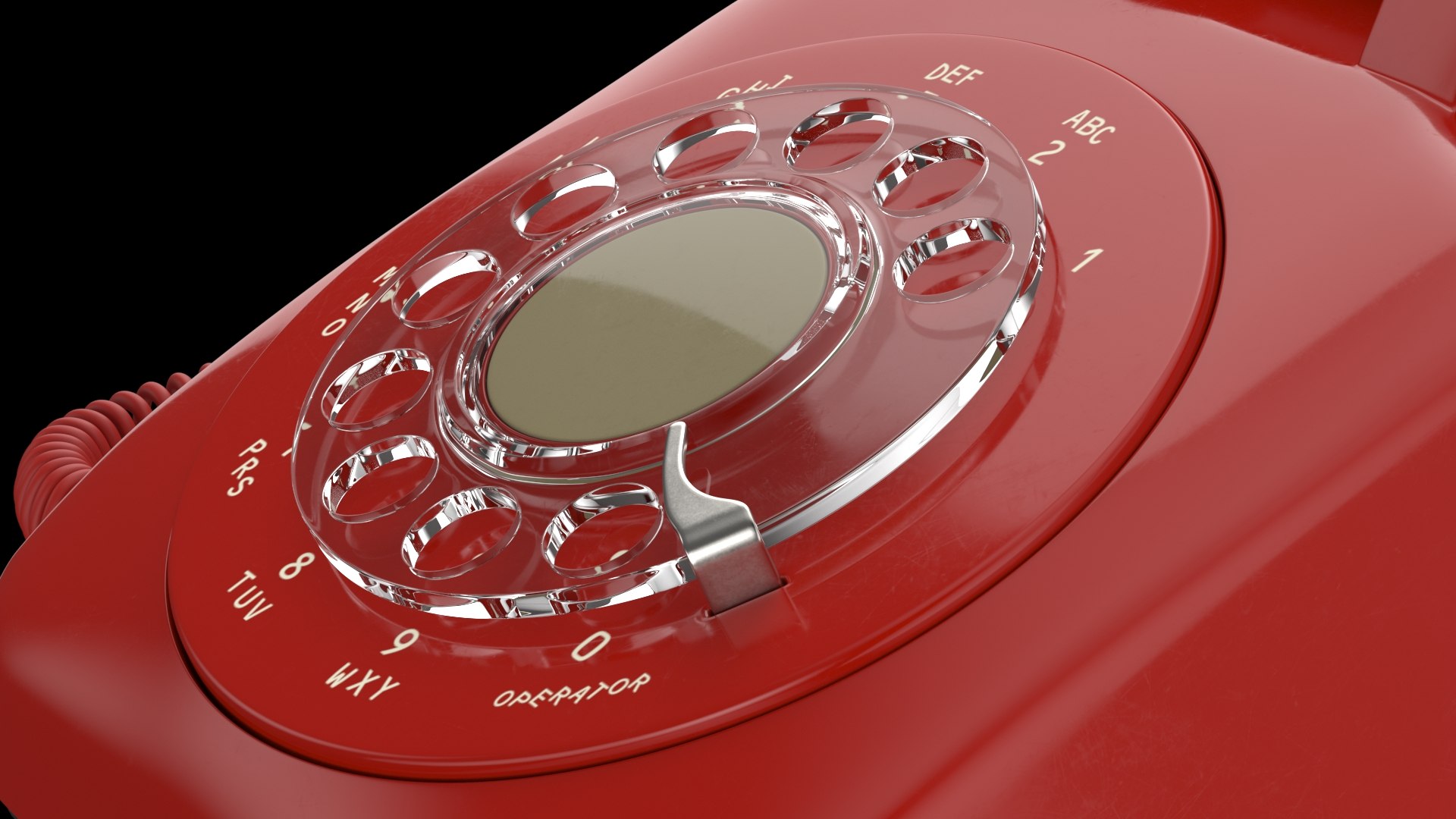 Retro rotary phone 3D model - TurboSquid 1528194