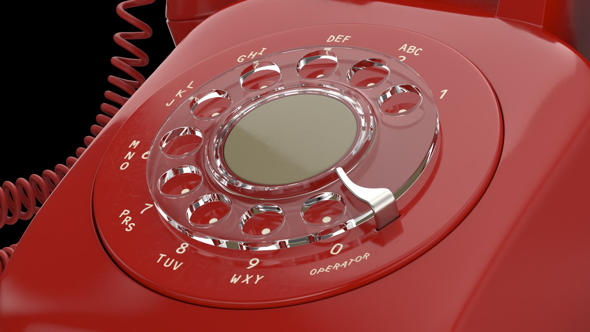 Retro rotary phone 3D model - TurboSquid 1528194