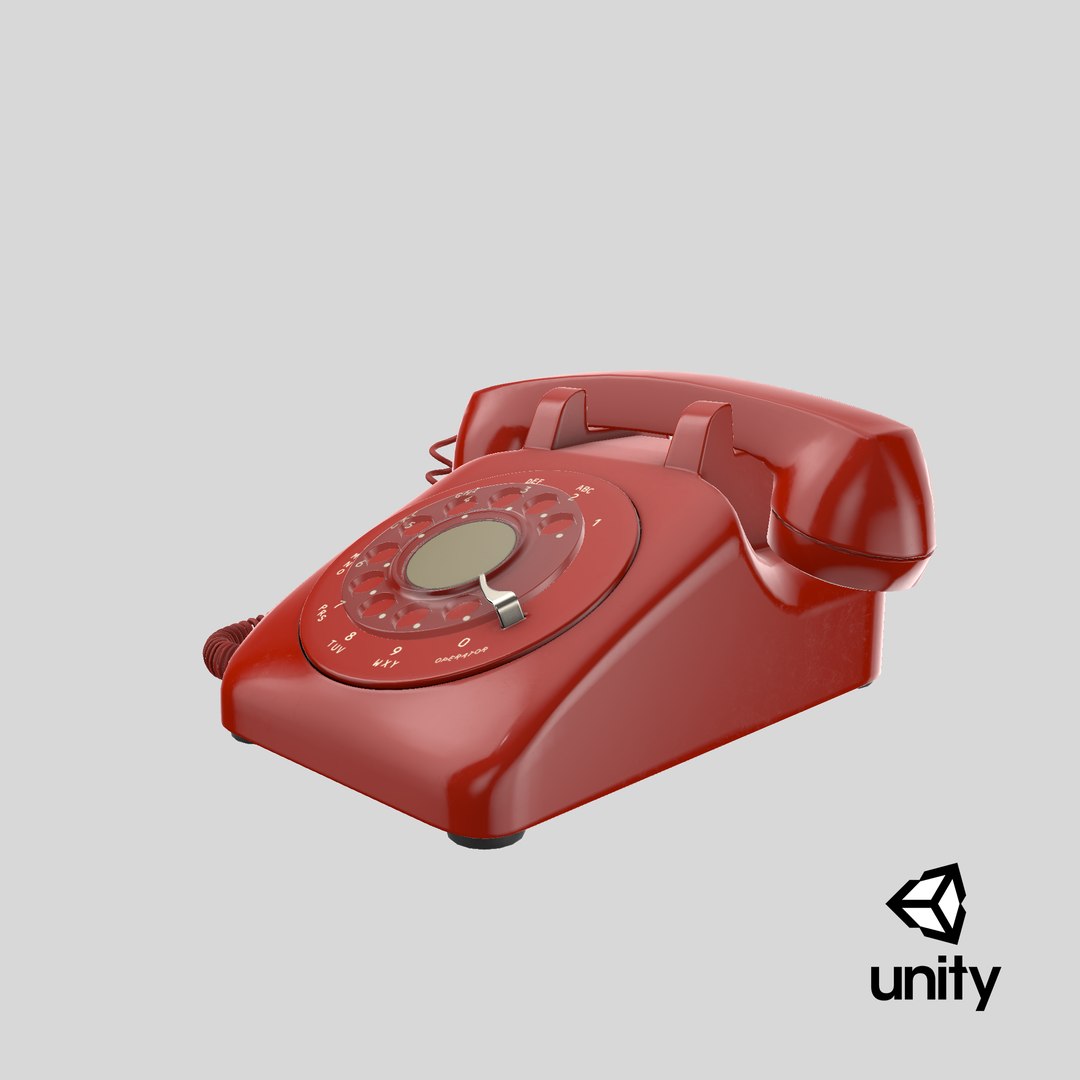 Retro rotary phone 3D model - TurboSquid 1528194