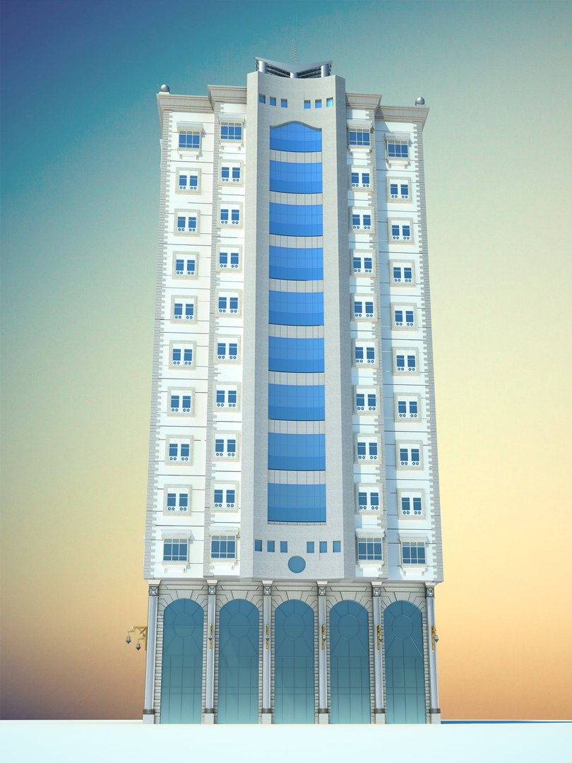 3D Hotel Building Model - TurboSquid 1247712