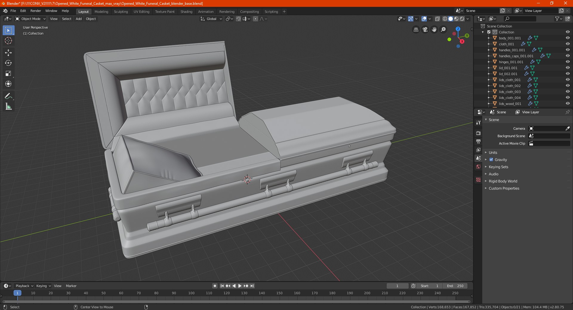 3D Open White Funeral Casket Model - TurboSquid 1546380