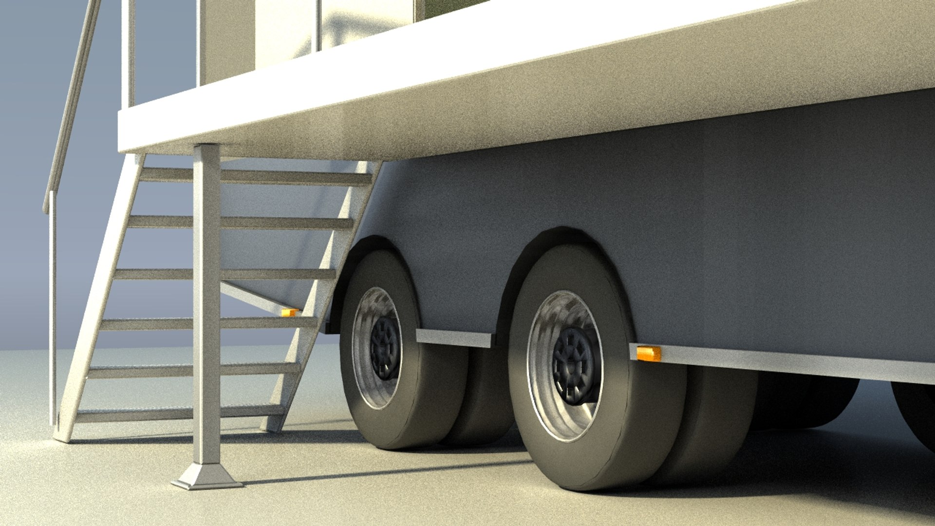 3D Pop-up Shop Trailer Mobile - TurboSquid 1547993