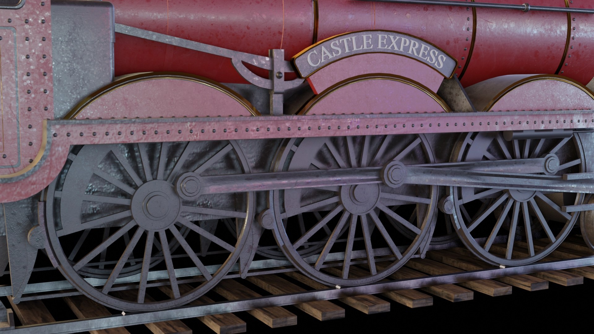 3D model Locomotive GWR 4900 class 5972 Hogwarts Express - TurboSquid ...