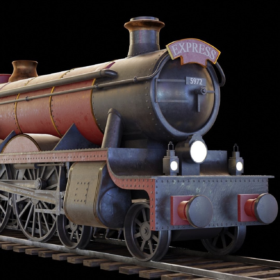 3D model Locomotive GWR 4900 class 5972 Hogwarts Express - TurboSquid ...