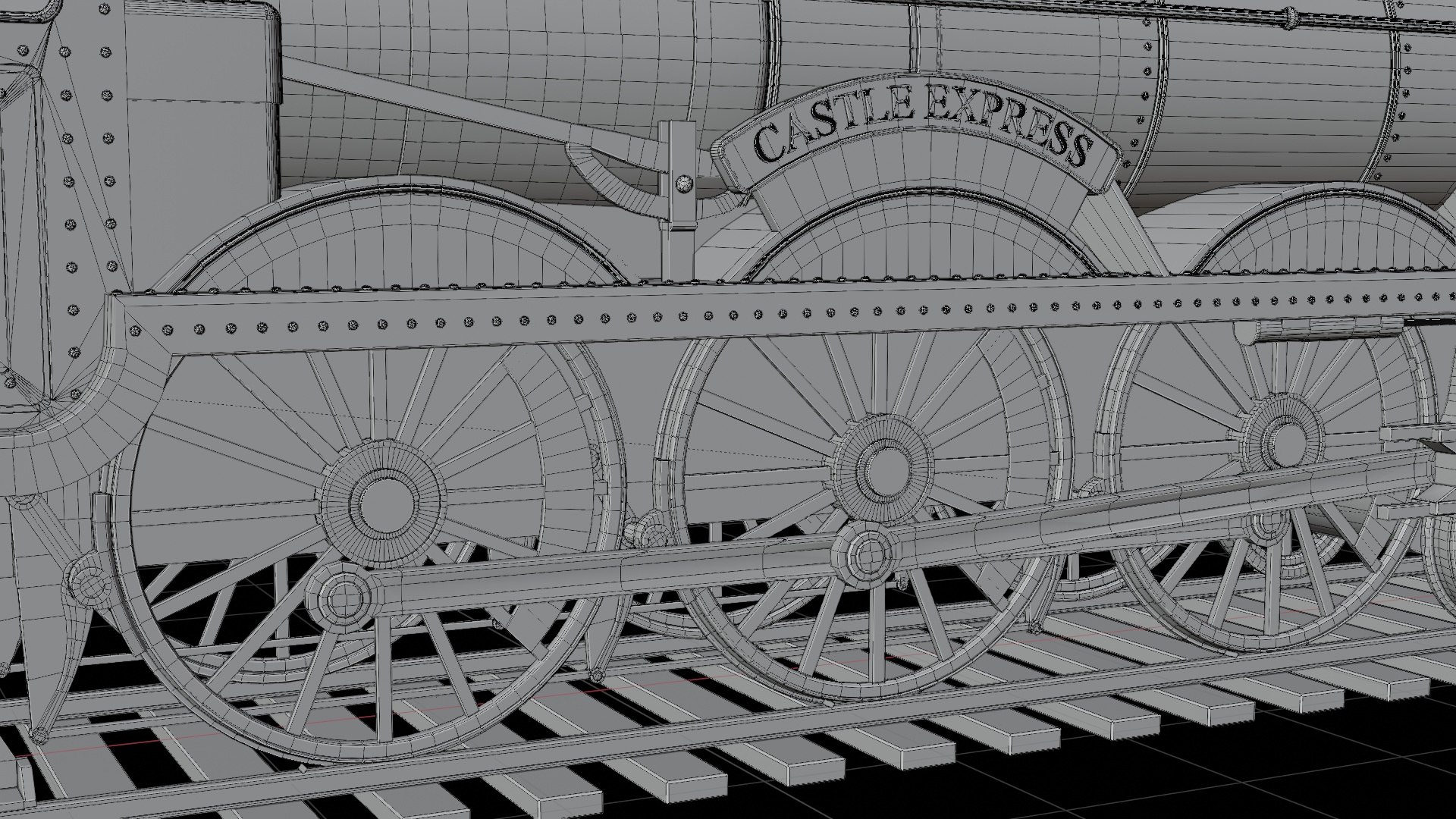 3D model Locomotive GWR 4900 class 5972 Hogwarts Express - TurboSquid ...