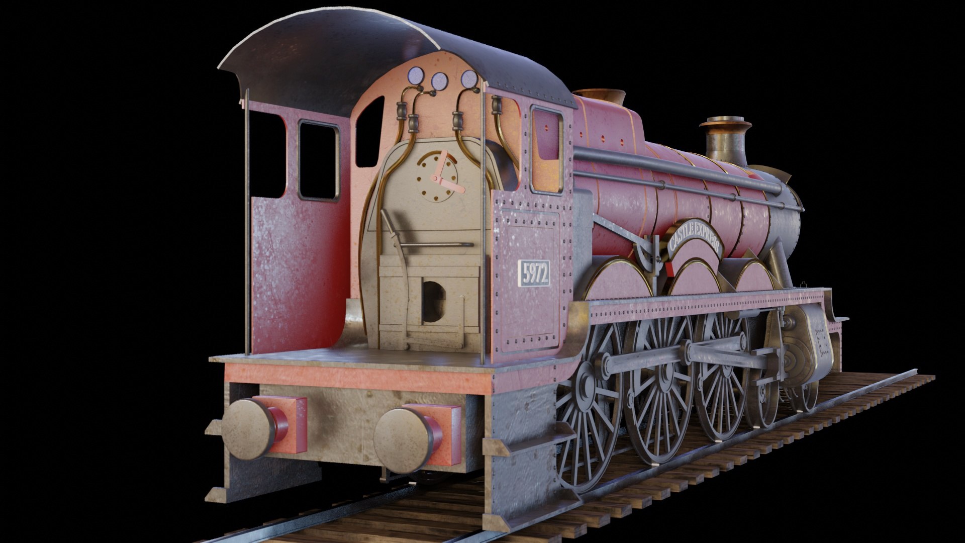3D model Locomotive GWR 4900 class 5972 Hogwarts Express - TurboSquid ...