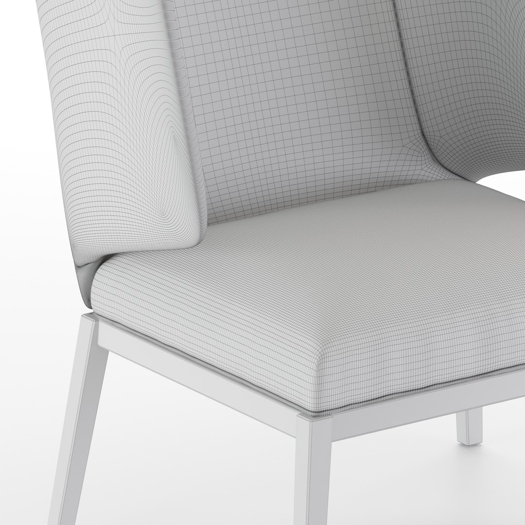 High-back Armchair Chair 3D Model - TurboSquid 1671478
